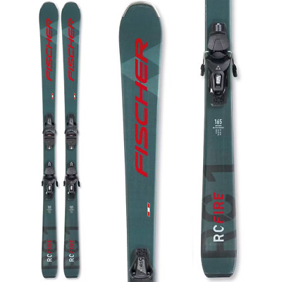 NEW FISCHER RC FIRE SKIS SIZE 155 CM WITH FISCHER BINDINGS $489 | eBay