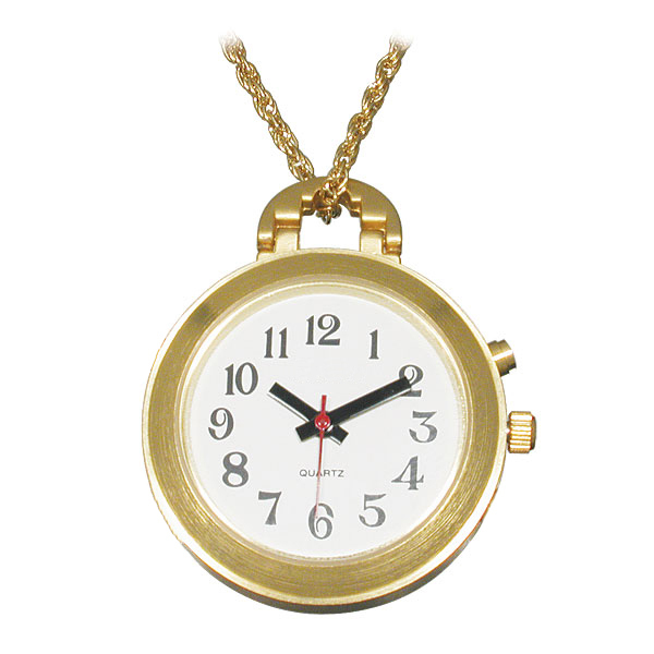 Ladies Gold Pendant Talking Watch with White Face | eBay