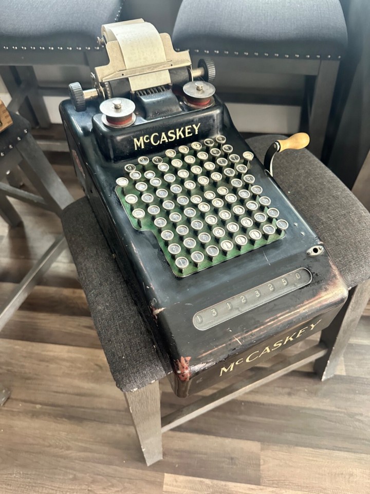 McCaskey Cash Register Adding Machine Antique 1920's | eBay