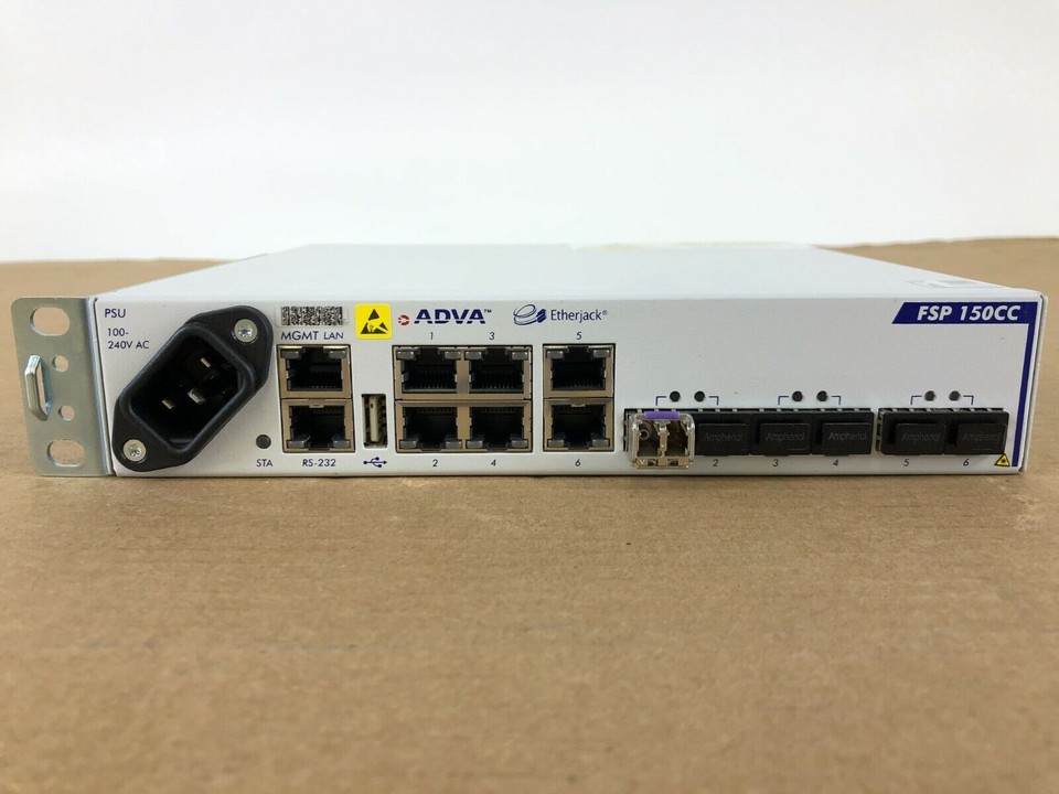 ADVA FSP150CC Optical Network Carrier Ethernet Switch 1078904620-01 AS ...