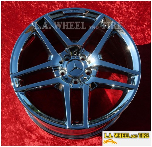 Mercedes Benz S-Class AMG OEM 19" Set Of 4 Chrome Wheels 85502 85503 | eBay