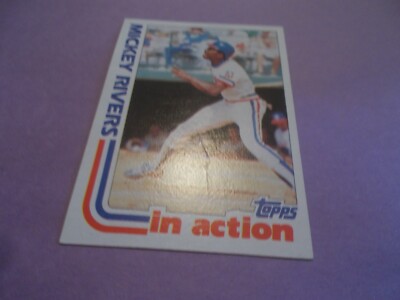Mickey Rivers in Action Topps 1982 NM #705 | eBay