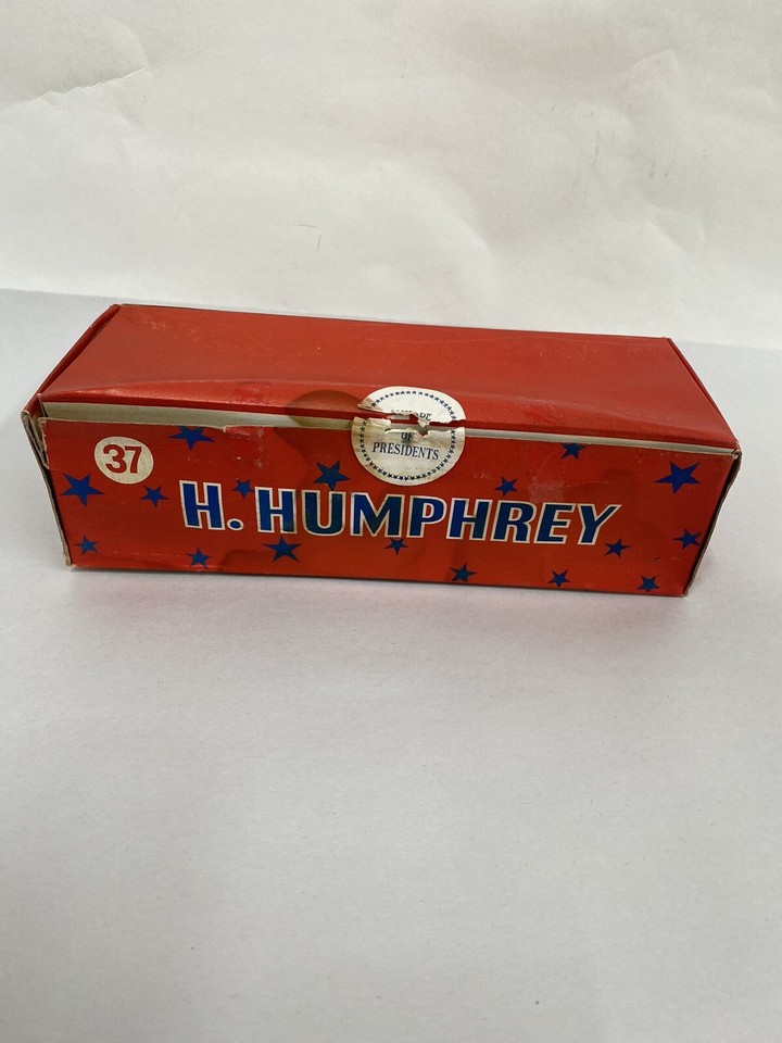CASE OF 24 Vintage 1968 Marx Presidents Herbert Humphrey Sealed in ...