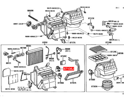 NEW For Lexus GS300 GS430 IS300 RX300 8710630371 Mode Heater Blend Door ...