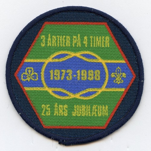Denmark Danish Scout 25th Anniversary 1973-1988 Patch Badge High Grade ...