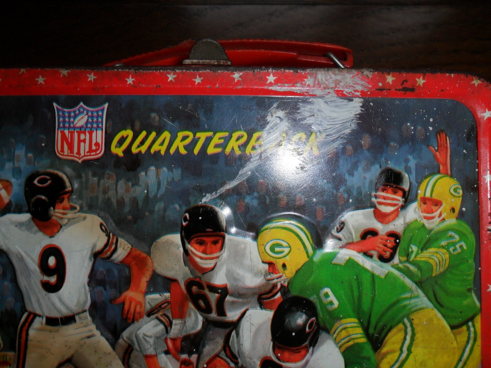 1964 NFL Quarterback Metal Lunch Box ( Champion Browns) Giants Bears ...