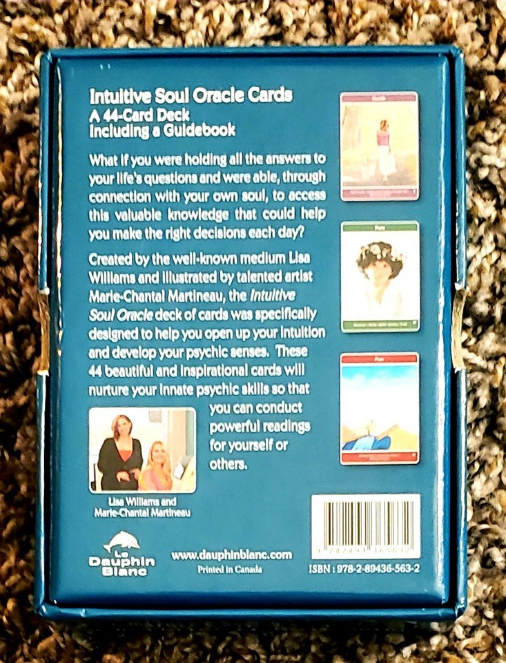 Intuitive Soul Oracle Cards by Lisa Williams 44 Card Deck & Guide Book ...