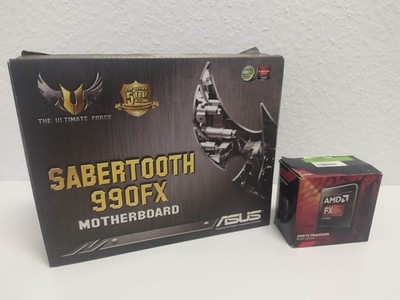 Asus TUF Sabertooth 990FX Motherboard + AMD FX 8350 Black Edition | eBay.de