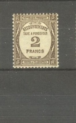 France Stamp Tax N°62 " 2F Sepia " New Xx Sup | eBay