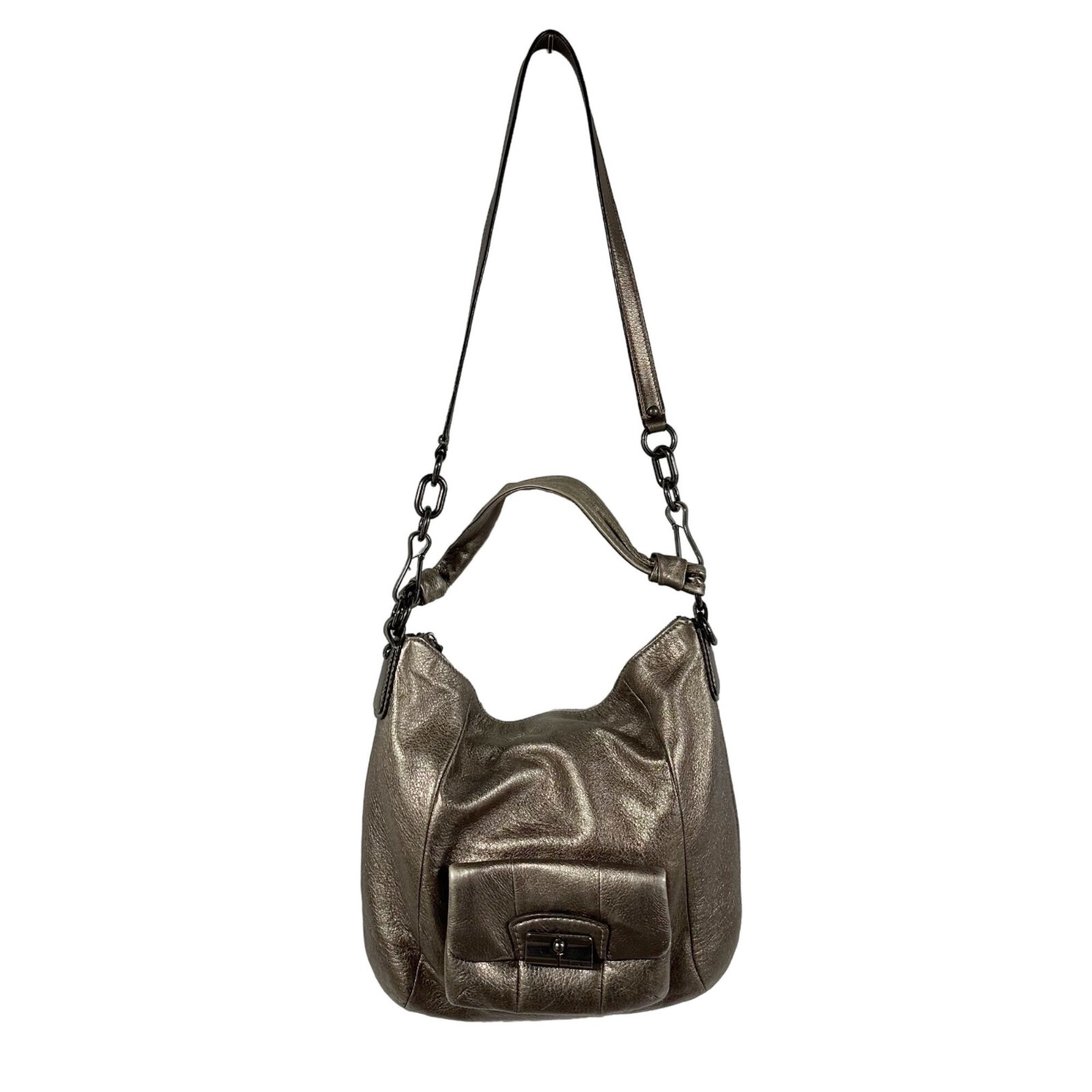 COACH Kristin Bronze Metallic Convertible Crossbody S… - Gem