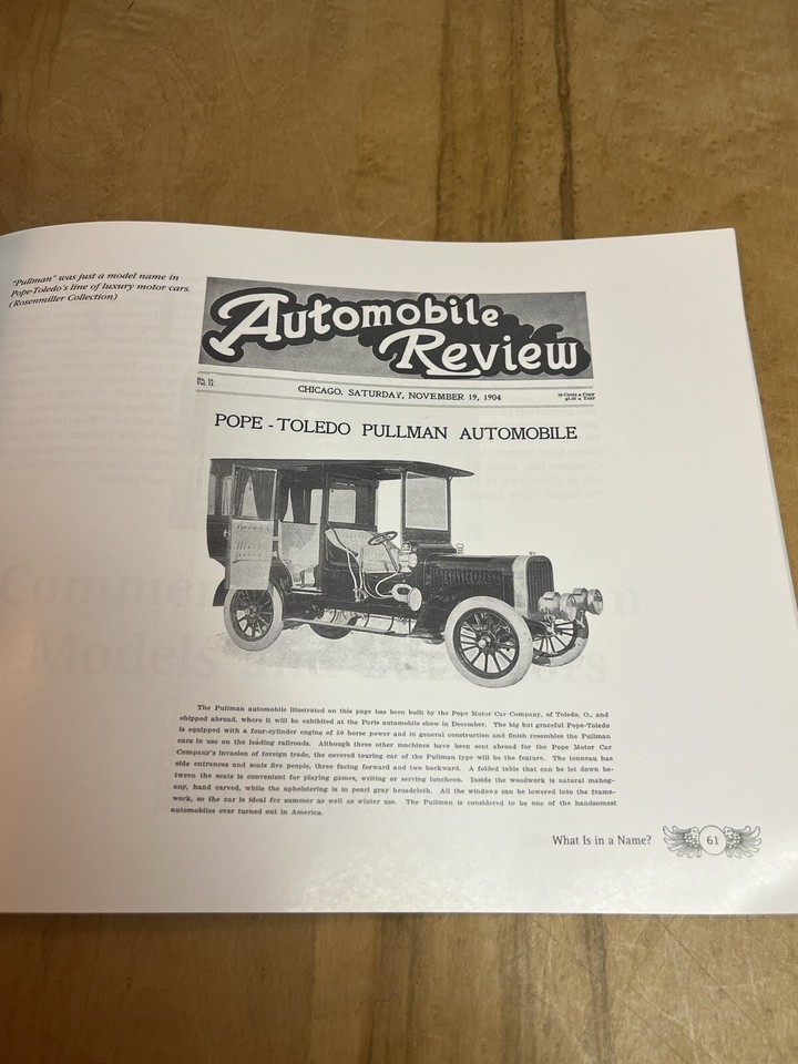 Path to the Present: The 100-Year Journey of the Pullman Automobile ...