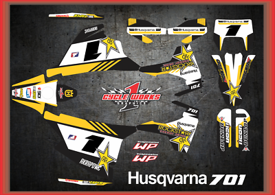 Husqvarna 701 Supermoto Enduro SEMI CUSTOM GRAPHIC KIT DECALS R1 | eBay