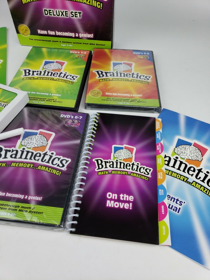BRAINETICS DELUXE SET DVD's 1-7 Math Memory AGES 9-99 Partly Sealed | eBay