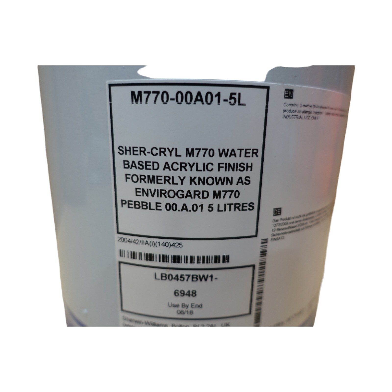 Acrylic Gloss Paint Sherwin-Williams Sher-cryl M770 Pebble Pale Grey 5L ...