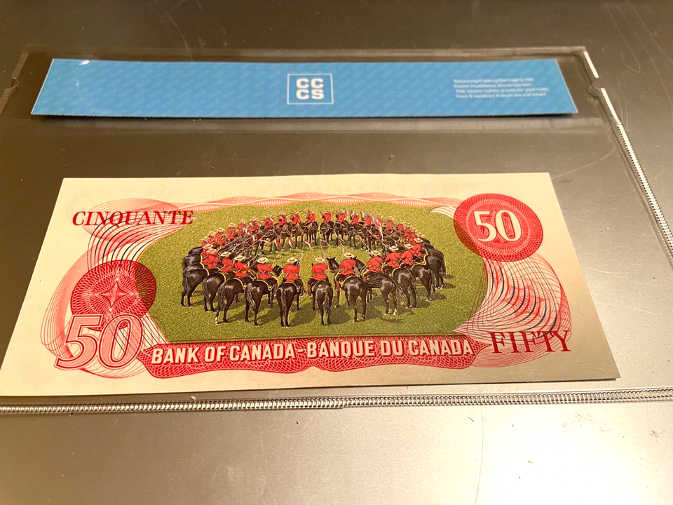 Canadian 1975 $50 Note Gem Uncirculated CCCS Graded UNC-66 Clearance ...