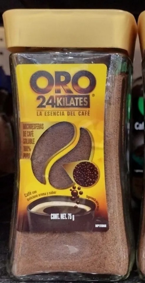 3X CAFE ORO 24 KILATES 100% PURO / INSTANT COFFEE - de 75g c/u - ENVIO ...