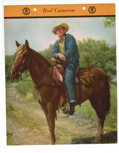 1952 DIXIE ICE CREAM PREMIUM PHOTO COWBOY ACTOR ROD CAMERON | eBay