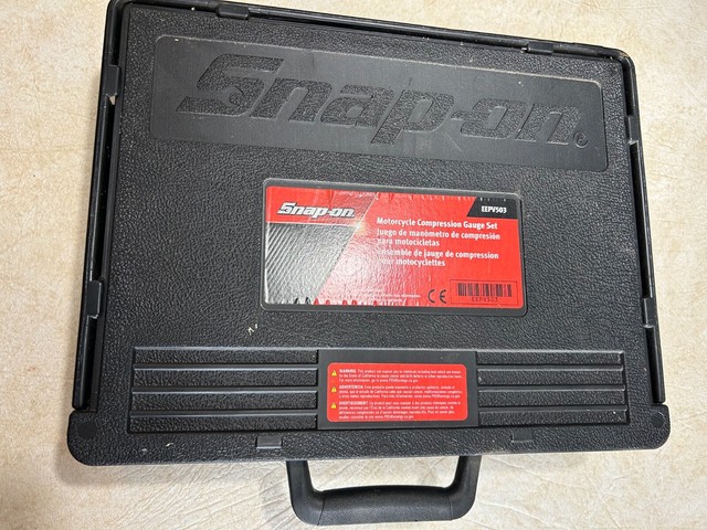 Snap-on Tools EEPV503 Motorcycle Compression Tester Gauge Set for sale ...