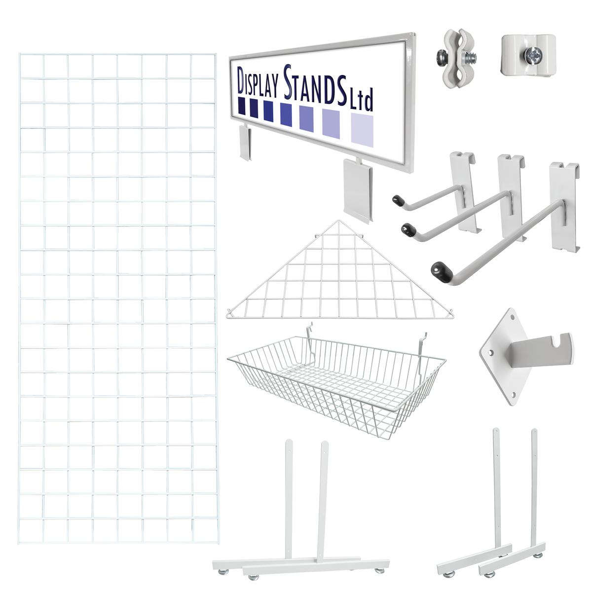 Grid Screen Wall White Grid Mesh Grid Wall Retail Display Shop