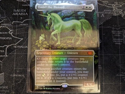 MTG Magic: The Gathering FOIL Emiel the Blessed Borderless 2X2 Double ...