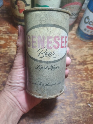Genesee Light Lager Beer 2panel Flat Top Beer Can EMPTY CAN | eBay