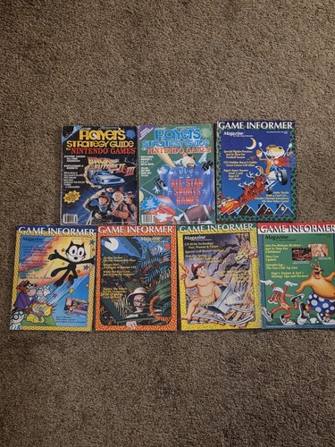 Game Informer Magazine Lot 1991-1992/ Random Posters and Nintendo ...