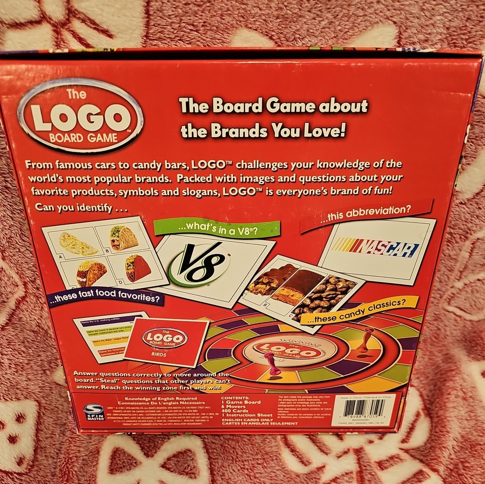 The Logo Board Game About Brands Family Night FUN Ages 12+ Adult 100% ...