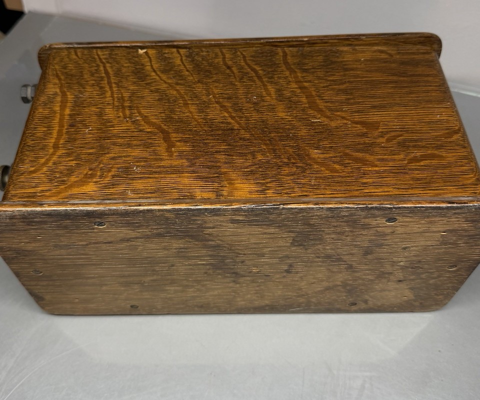 Antique Oak Wood Ignition Spark Coil ? Buzz Box ~ Telegraph Railroad ...