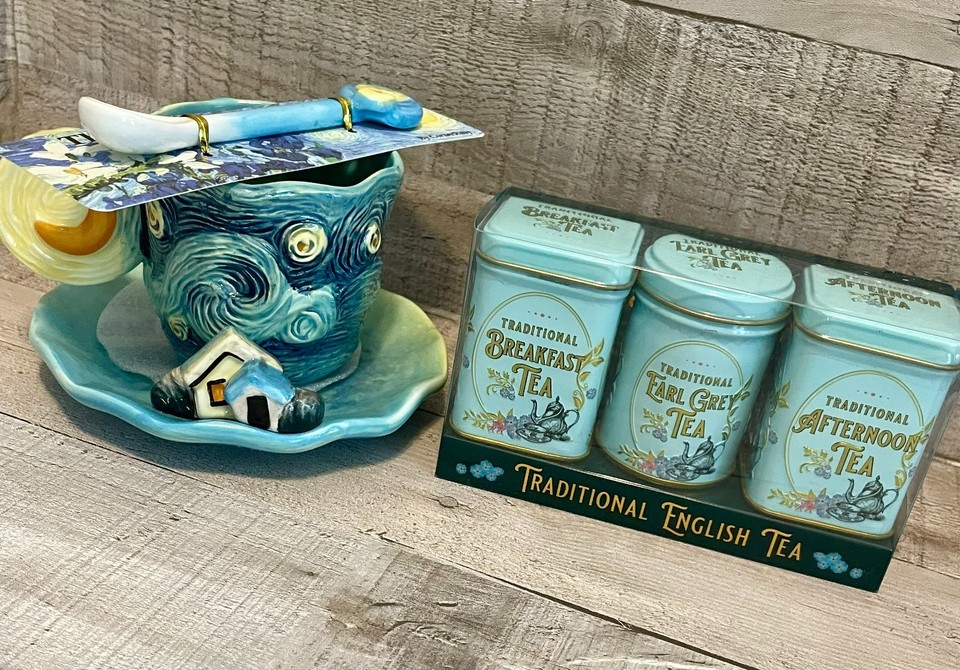 Vincent van Gogh’s Starry Night Tea Cup Saucer, Spoon and English Tea ...