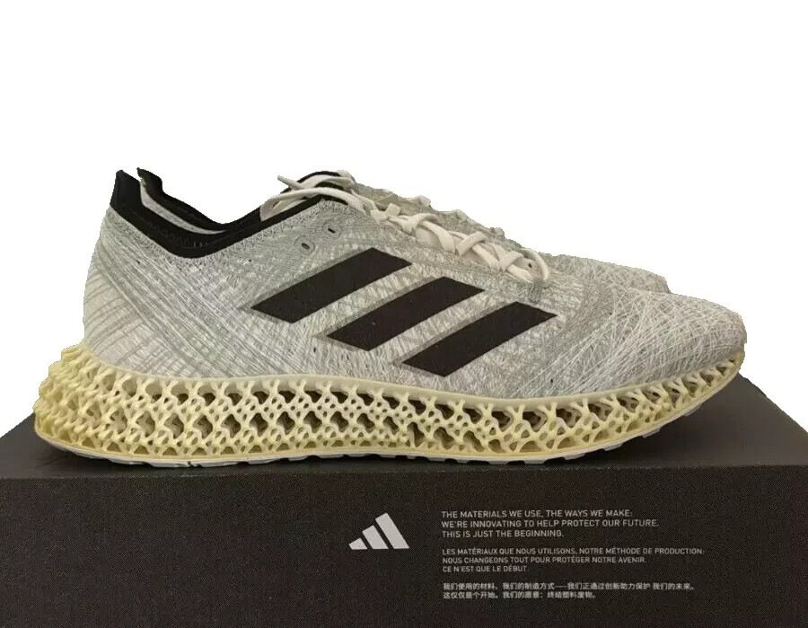 adidas Performance 4D Strung Off White Sneakers Running Trainers Shoes ...