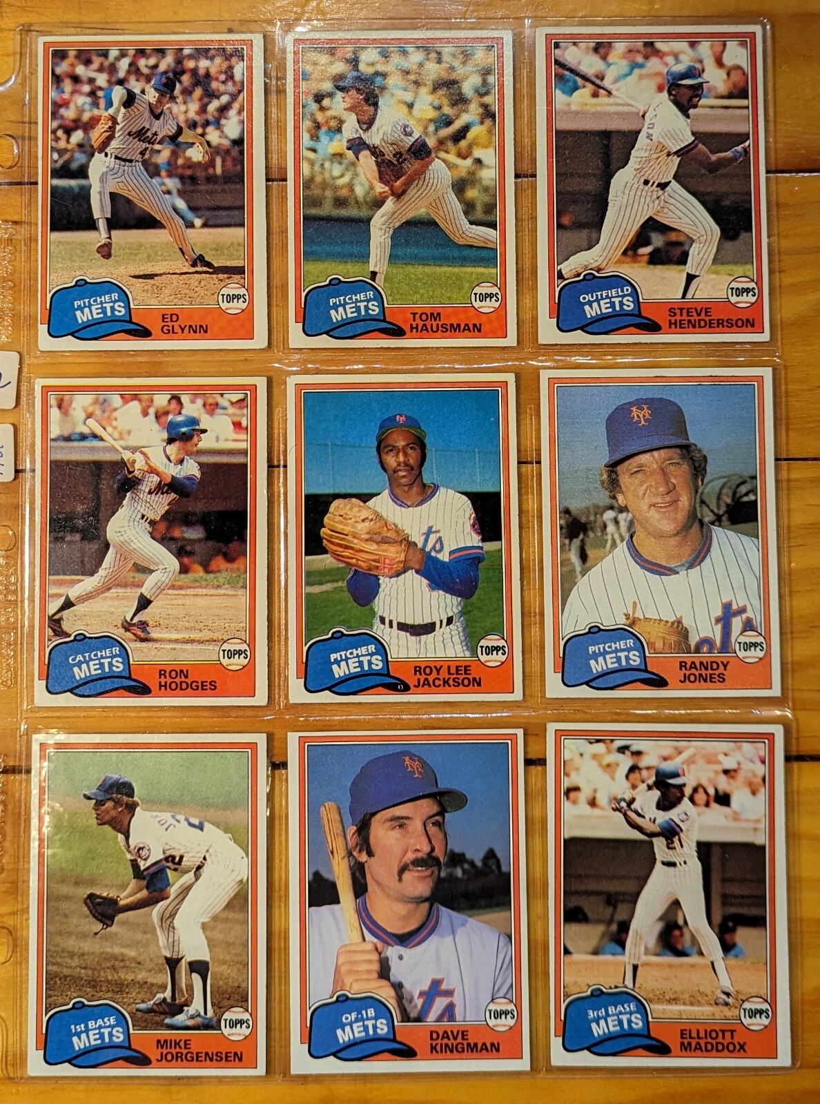 Vintage 1981 Topps New York Mets 34 cards team set lot, team card ...