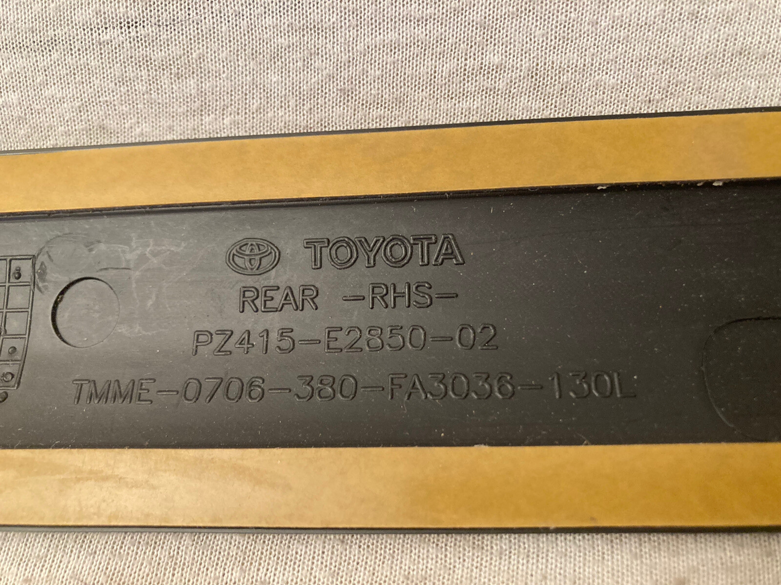 Genuine Toyota Auris 2012-2018 Rear Right Side Door Moulding Trim Pz415 ...