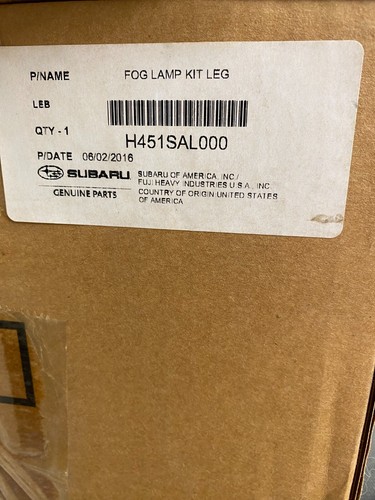 OEM NEW 2015-2017 Subaru Legacy Fog Light Lamp Kit H451SAL000 | eBay