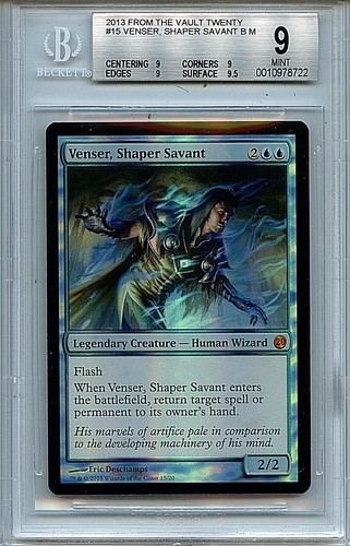MTG Venser Shaper Savant BGS 9 MT FTV Twenty Magic Mystic Foil Amricons ...