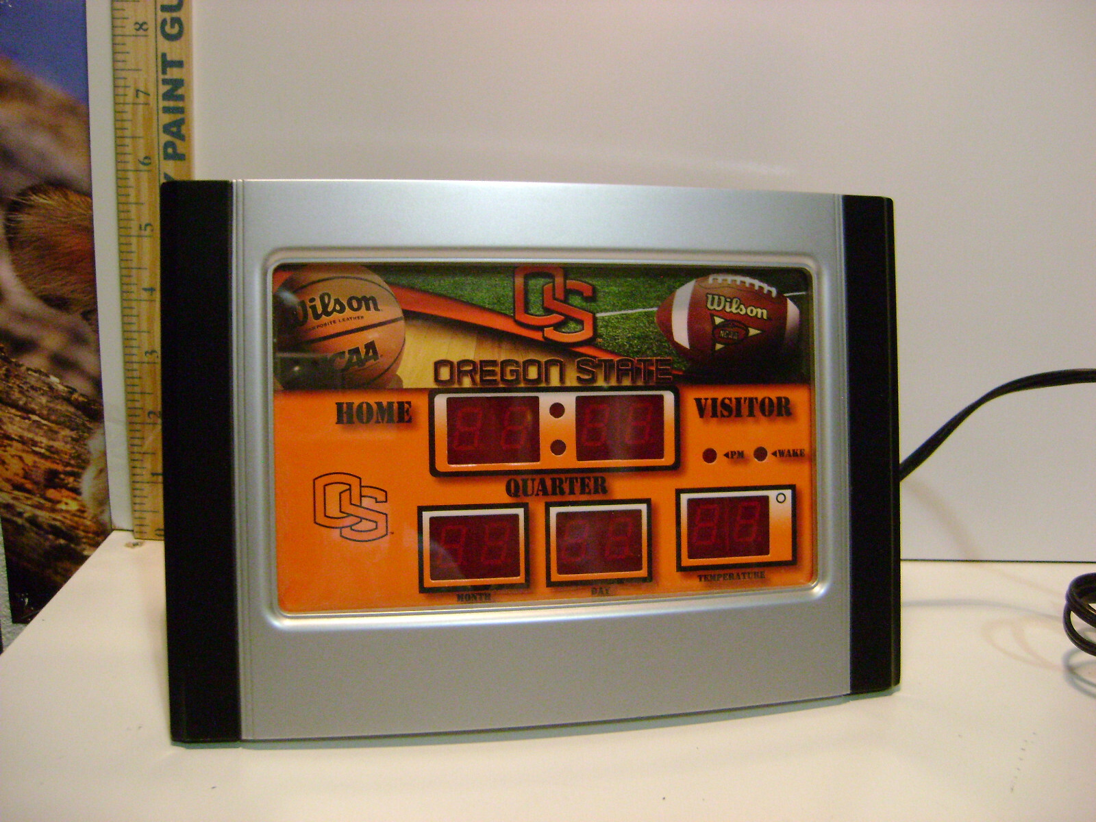 OREGON STATE TEAM SCOREBOARD DATE TEMP DIGITAL ALARM CLOCK- 3 DIFFERENT ...