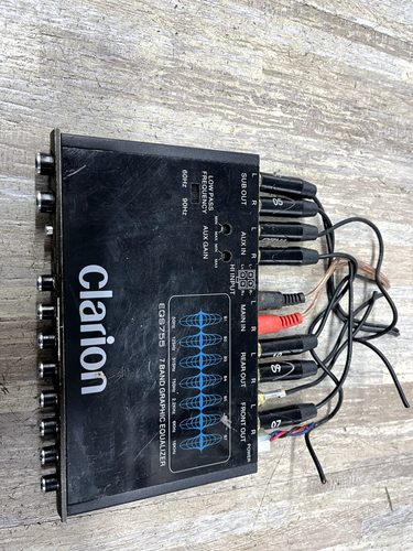 CLARION EQS-755 7-BAND GRAPHIC EQUALIZER TESTED GOOD. FREE FAST ...