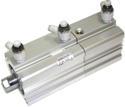 SMC COMPACT DUAL STROKE 1 1/4" -3/4" AIR PNEUMATIC CYLINDERS CDQ2B50-30 ...