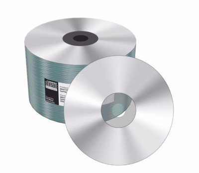 50 Mediarange Blank Mini CD Discs 8cm CD-R 25min Shiny Silver Thermal ...