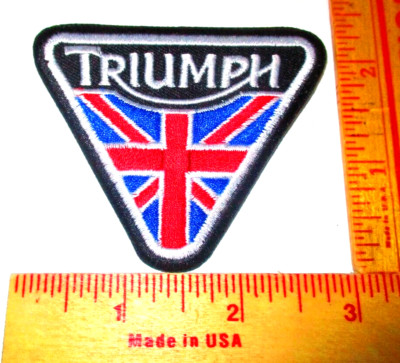 Triumph patch vintage collectible old British motorcycle biker vest ...