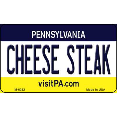 Cheese Steak Pennsylvania State License Plate Tag Magnet M-6082 | eBay