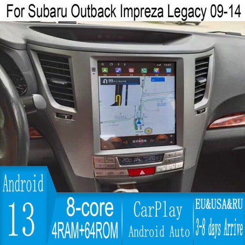10.4" Android Navigation Car GPS Tesla Style For Subaru Outback Impreza ...