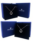 NEW SWAROVSKI Rhodium Rose Gold Crystal Pave Creativity Circle Pendant ...