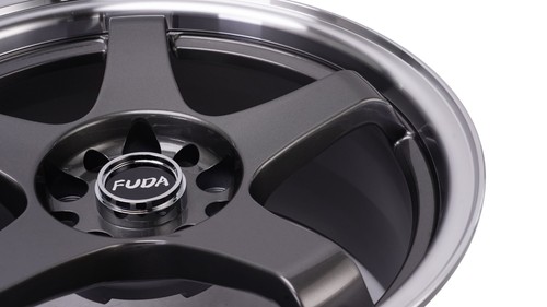 18 X 8.5 Inch Gunmetal Machine Lip Wheels Rim 5x114.3 Wheel ET 25 CB 73 ...