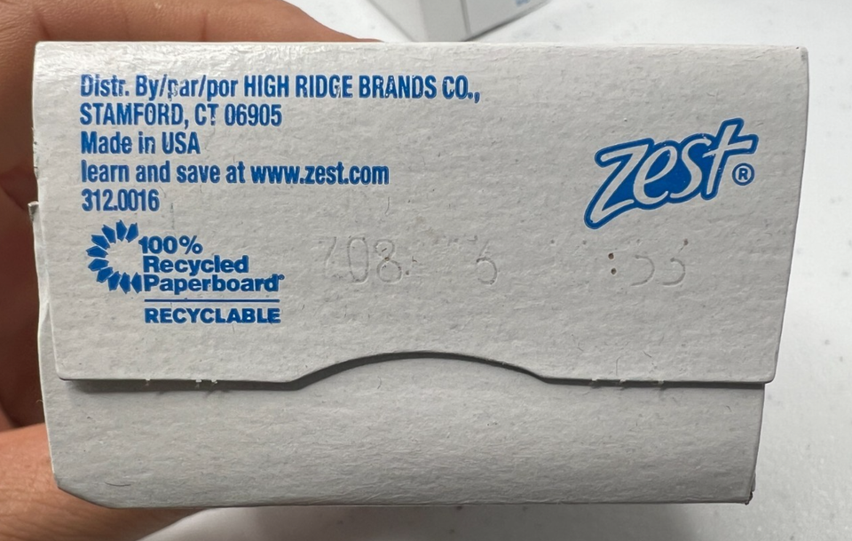 Vintage Zest Soap Bars Zestfully Clean 3.2 oz. Sealed 4 Bars Made in ...