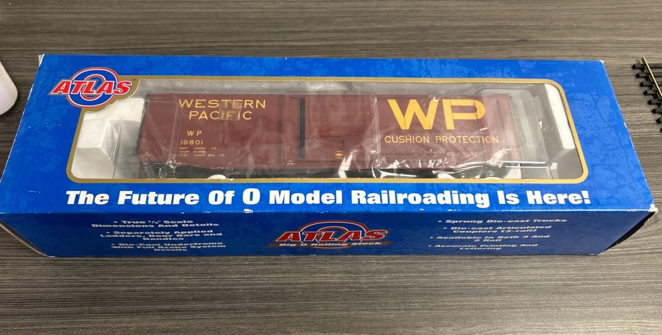 Atlas O Scale 2-Rail #7594-1 50’ PS-1 Box Car Western Pacific #19801 ...