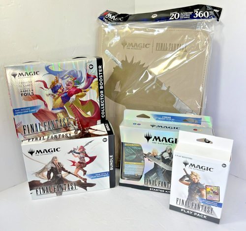 Final Fantasy x MTG 🗡️ STARTER COLLECTOR BUNDLE 🗡️ Binder + Promos ...