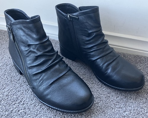 DIANA FERRARI SUPERSOFT Ladies BNWOB PYRAMID leather ankle boots, Sz 7C ...