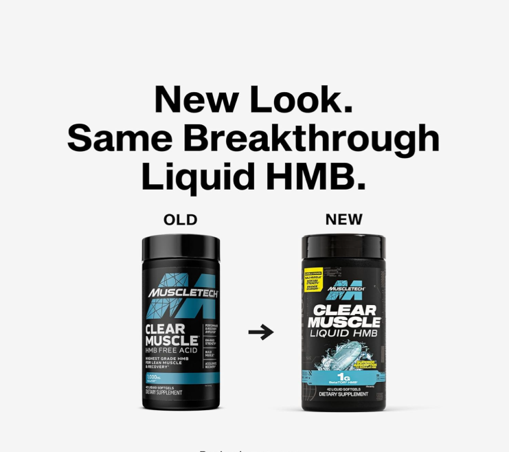 HMB Supplements 1000Mg, Clear Muscle (42 Liquid Softgels) - Highest ...