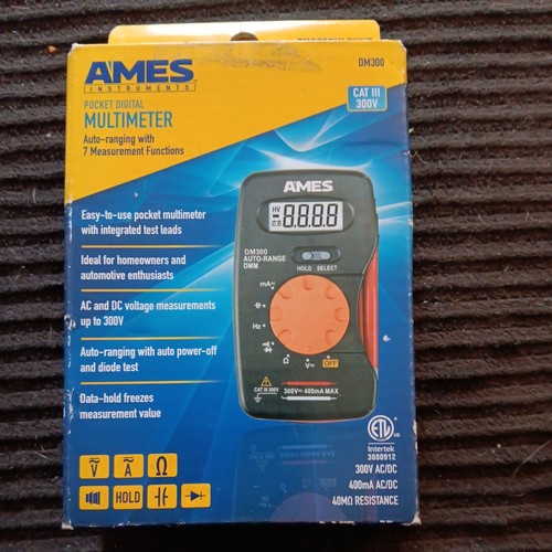Ames Instruments Pocket Digital Multi Meter DM300 NEW | eBay