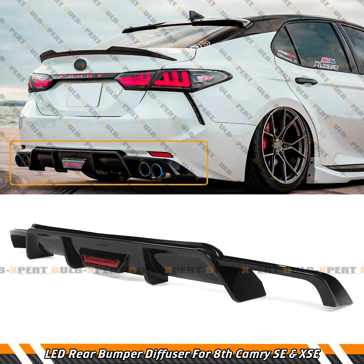 Fit 2018-2024 Toyota Camry TRD Style Front Lip Spoiler Rear, 53% OFF